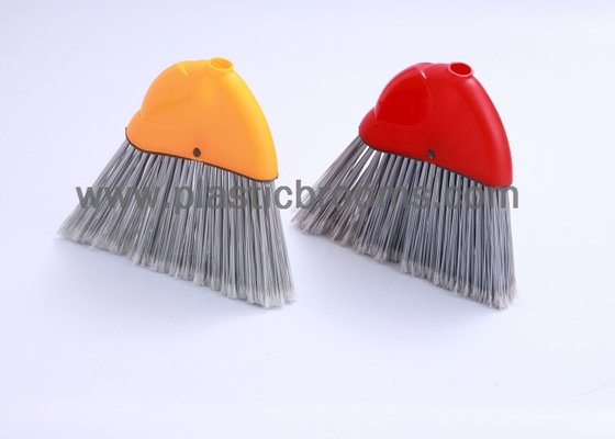 Orange , Red PVC Plastic Brooms Cleaning Tools Angle Brooms Eco Friendly