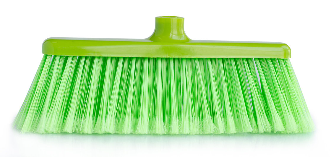 Green 43 Inch Large Upright Plastic Brooms for Home Clean Besom Brush