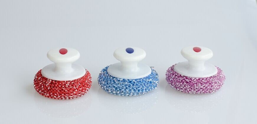 Red Blue Stainless Fiber Dish Brush Sweeping Brushes for Kitchen Sink