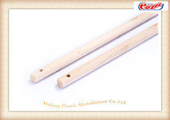 Natural Wooden Broom Handles with Round Hook / Cleaning tools