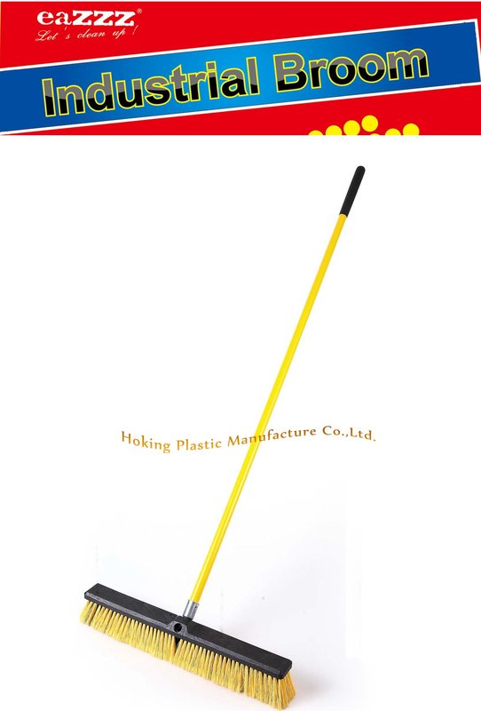 Metal Handle Big hook Industrial Push Brooms Aluminium screw