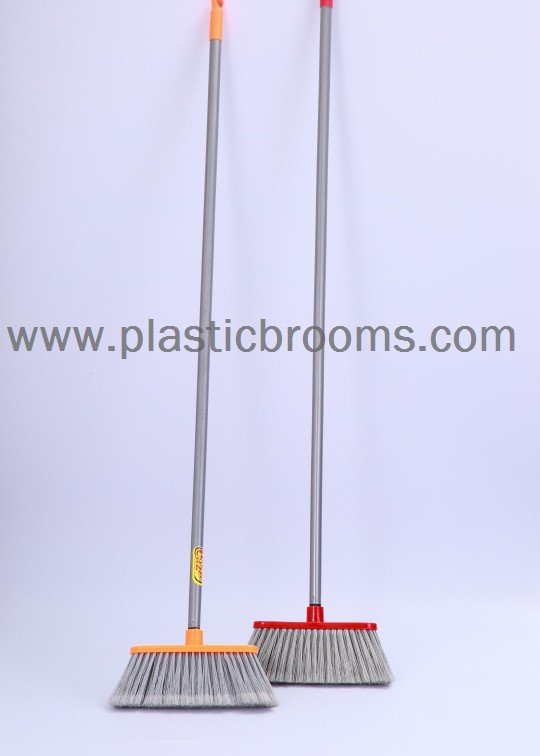 Elisabeth Straight Soft Fiber Plastic Brooms With Comfort Handle