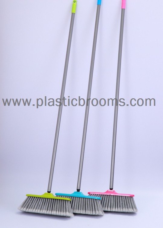 Eco-friendly Indoor Helen Straight Broom With PVC Coated Wooden Handle