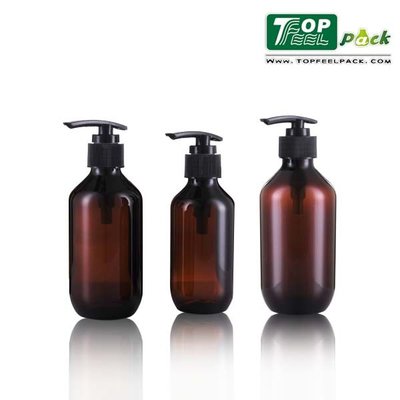 ボストン円形の肩のプラスチック シャンプーは化粧品の包装のためのシリンダーをびん詰めにします