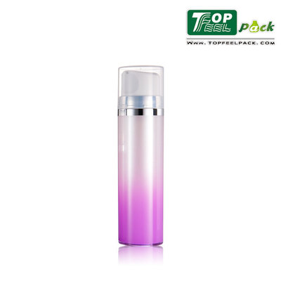 120ml Airless Cosmetic Bottles Vacuum Gradient Color Silver Shoulder