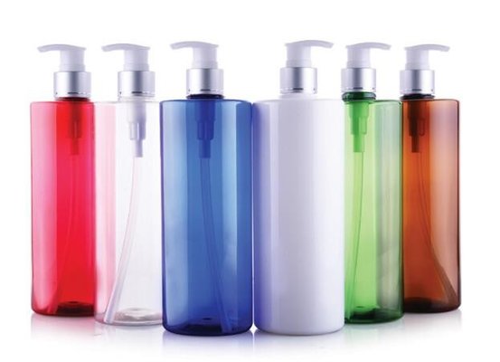 500ml Flat Shoulder Plastic Shampoo Bottles Leak Proof With Lotion Pump
