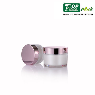 Eco Friendly Plastic Cream Containers Silk Printing Surface Luxury Packaging