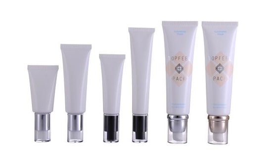 明確な帽子との30ml 50ml旅行空気のないプラスチック化粧品の管の気密のシーリング