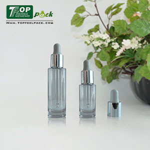Transparent  PETG Cosmetic Dropper Bottles Customized With High Thickness Bottom