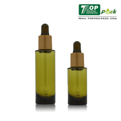 Transparent  PETG Cosmetic Dropper Bottles Customized With High Thickness Bottom