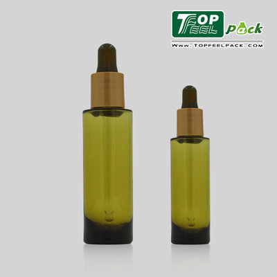 Transparent  PETG Cosmetic Dropper Bottles Customized With High Thickness Bottom