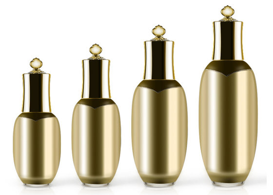 30ml Gold Acrylic Pump Bottle Colorful Acrylic Liquid Pump Dispenser For Lotion Cream