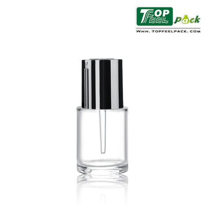 18ml 30ml Recylcedのゆとりの化粧品の点滴器はポンプ上が付いている同じようにプラスチックをびん詰めにします