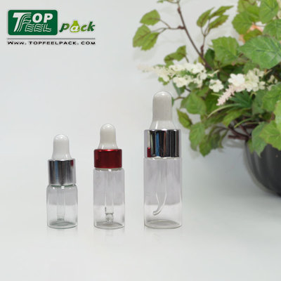 3ml 5ml 10mlブラウンのこはく色のガラス点滴器は精油のための小型をびん詰めにします