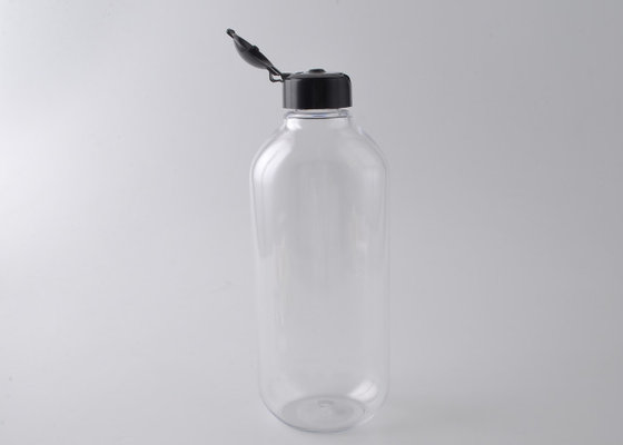 明確なプラスチック シャンプーのびんの100%のバージン ペット樹脂400mlのサイズ フリップ帽子のシーリング タイプ