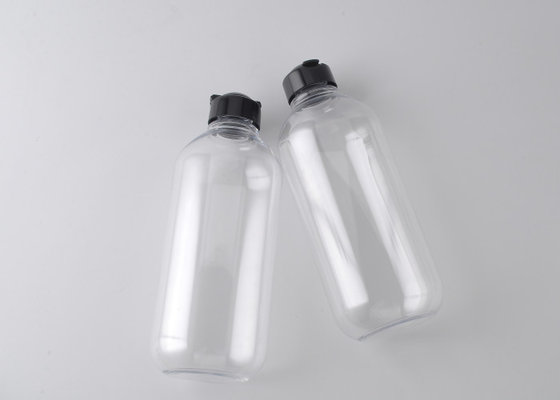 明確なプラスチック シャンプーのびんの100%のバージン ペット樹脂400mlのサイズ フリップ帽子のシーリング タイプ