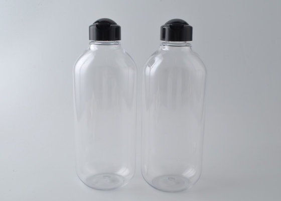 明確なプラスチック シャンプーのびんの100%のバージン ペット樹脂400mlのサイズ フリップ帽子のシーリング タイプ
