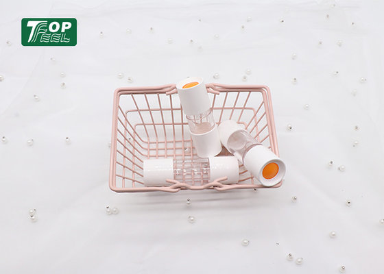 新しい到着のSurlyn柔らかいボタンが付いている白いプラスチック化粧品の点滴器のびん