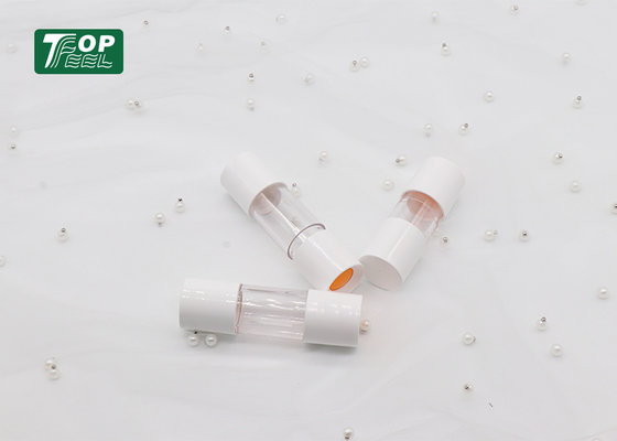 新しい到着のSurlyn柔らかいボタンが付いている白いプラスチック化粧品の点滴器のびん