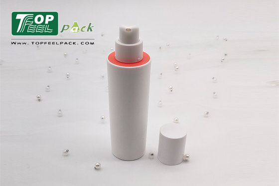 New Arrival Small Capacity Peach Color Shoulder Milky Empty Recyclable Airless Bottle