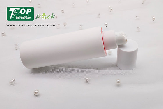 New Arrival Small Capacity Peach Color Shoulder Milky Empty Recyclable Airless Bottle