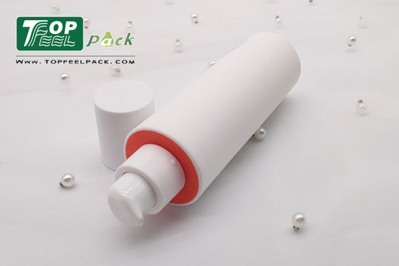 New Arrival Small Capacity Peach Color Shoulder Milky Empty Recyclable Airless Bottle
