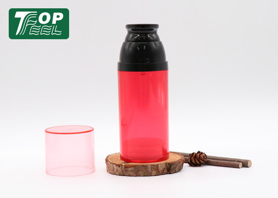 空のプラスチック空気のないポンプは化粧品ディスペンサー100ml 50ml容量をびん詰めにします