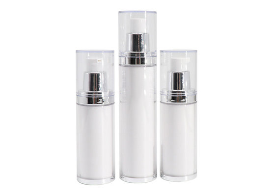 30ml 50mlのプラスチック圧搾の二重壁空気のないポンプびん