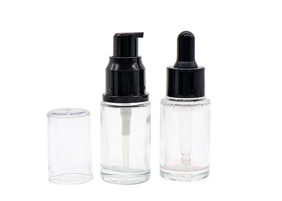 空のローション化粧品10ml 15ml 20ml 30ml 50mlのローション ポンプ瓶ガラス材料