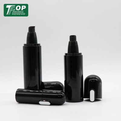 Black 40ml 130ml 160ml PETG airless glass cosmetic bottles