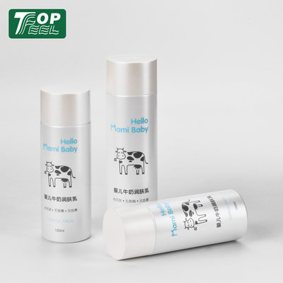 PETG 120ml 150mlの顔の化粧品のトナーのびんねじ上