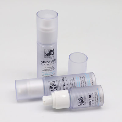二重壁15ml 30ml 40mlの空気のない真空のカプセルのびんISO