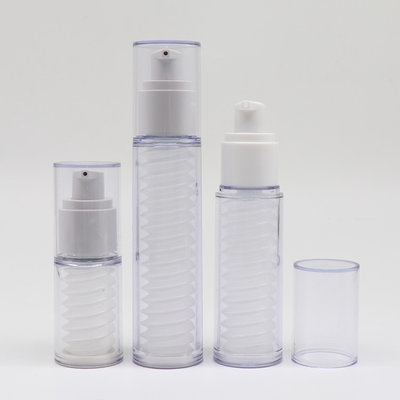 二重壁15ml 30ml 40mlの空気のない真空のカプセルのびんISO