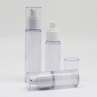 二重壁15ml 30ml 40mlの空気のない真空のカプセルのびんISO