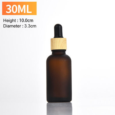 曇らされたブラウンの血清10ml 1ozガラスの化粧品の点滴器のびん