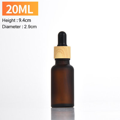 曇らされたブラウンの血清10ml 1ozガラスの化粧品の点滴器のびん