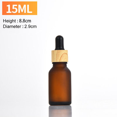 曇らされたブラウンの血清10ml 1ozガラスの化粧品の点滴器のびん