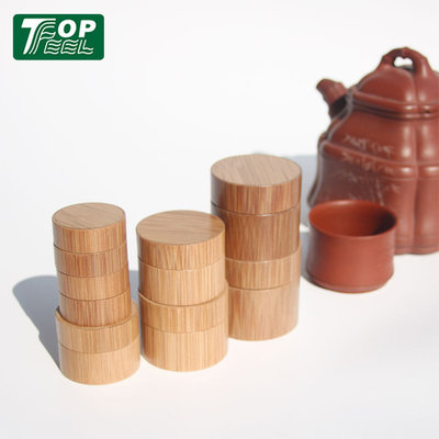 PP Inner Mini 5g 10g Bamboo Cosmetic Cream Jar Hot Stamping