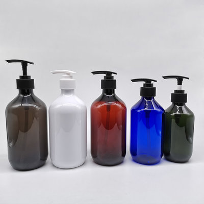 こはく色のボストン円形ペット シャンプーのための空のプラスチック ローション ポンプびん200 300ml 500ml