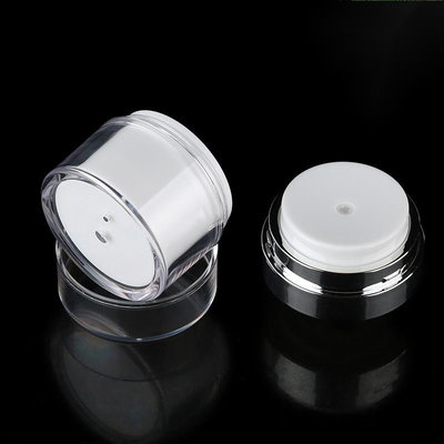 結め換え品のアクリルの空の化粧品の空気のないクリーム色の瓶15g 30g 50g