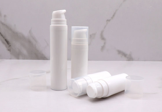 Simple Recycled PP Airless Bottle 15ml 30ml 50ml Plastic Bottle With Snap On Pump