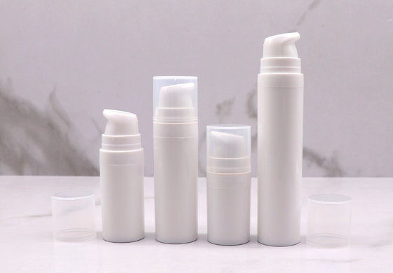 Simple Recycled PP Airless Bottle 15ml 30ml 50ml Plastic Bottle With Snap On Pump