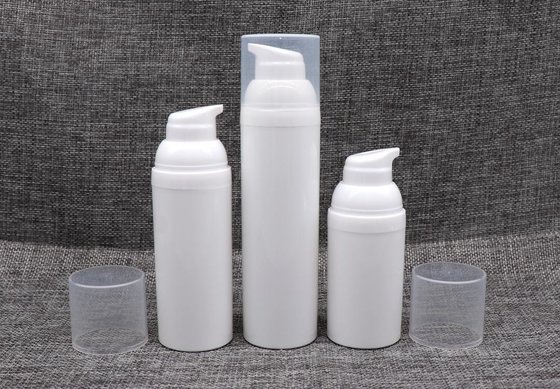 Simple Recycled PP Airless Bottle 15ml 30ml 50ml Plastic Bottle With Snap On Pump