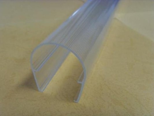 Customized U shape Plastic PC / PMMA Profile shapes For Led light cover