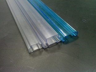 Customized U shape Plastic PC / PMMA Profile shapes For Led light cover