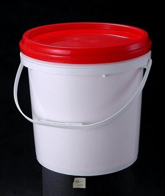 large 16Kg PE / PP plastic barrels with lids / handles for paint containers
