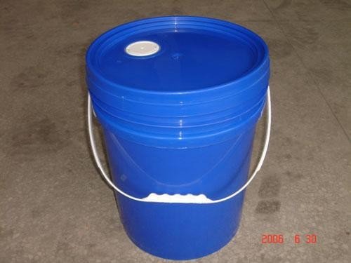packaging Bucket Type White Plastic Storage Barrels Pail , round plastic containers