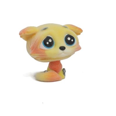 Giocattoli animali affollati amichevoli eco- gialli, giocattolo del gatto dei bambini di 4.5cm