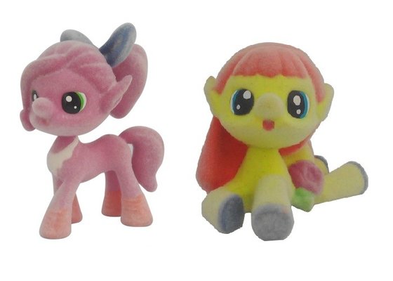 Alti giocattoli animali affollati rosa d'imitazione, ragazze di 5cm la mia piccola figura del cavallino