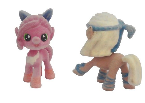 Alti giocattoli animali affollati rosa d'imitazione, ragazze di 5cm la mia piccola figura del cavallino